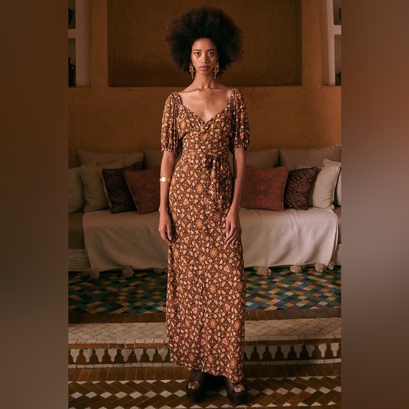 Spell | Dresses | Spell Madame Peacock Sweetheart Dress Paisley Floral ...